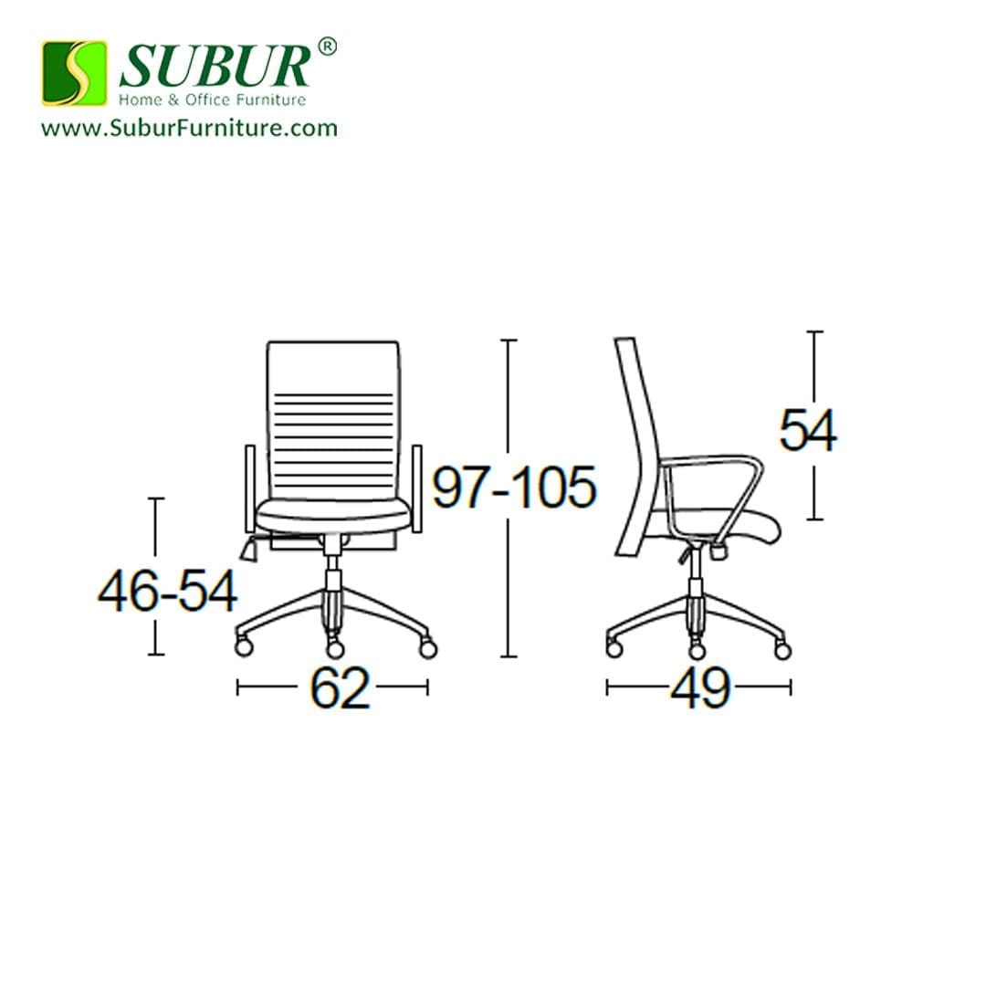 Kursi Manager Savello type Bravo L | Subur Furniture Online Store