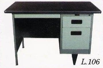 Lion Meja Kantor Besi Berikut Laci type L 106 | Subur Furniture Online ...