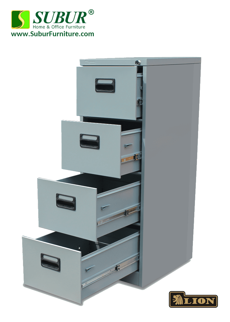 Lion Filling Kabinet Economy Besi 4 Laci Type L 44 E Subur Furniture Online Store 