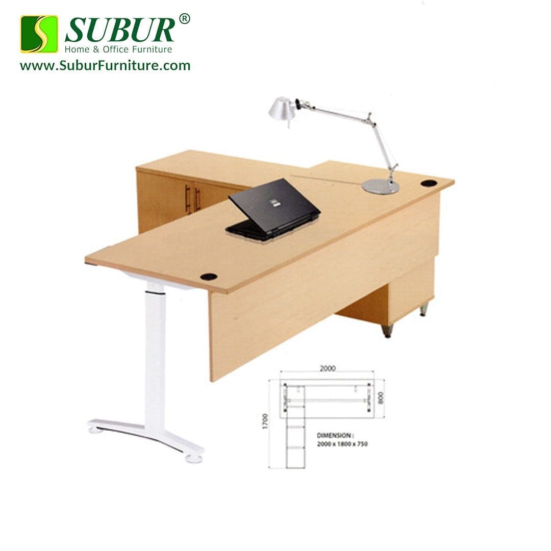 Indachi Meja Direktur/Manager + Gradenza tipe DD 200+CR. CT | Subur ...