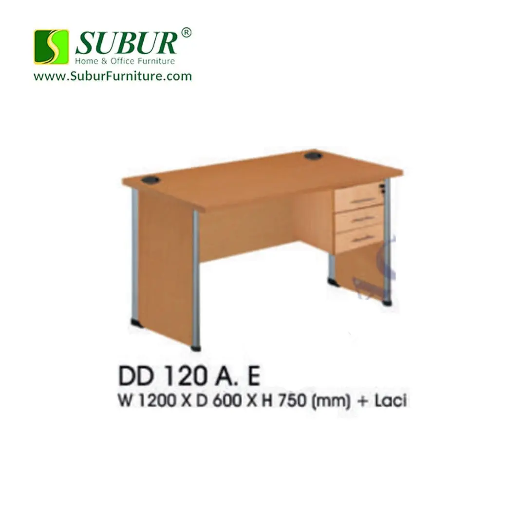 Meja Kantor Indachi tipe DD 120 A E | Subur Furniture Online Store