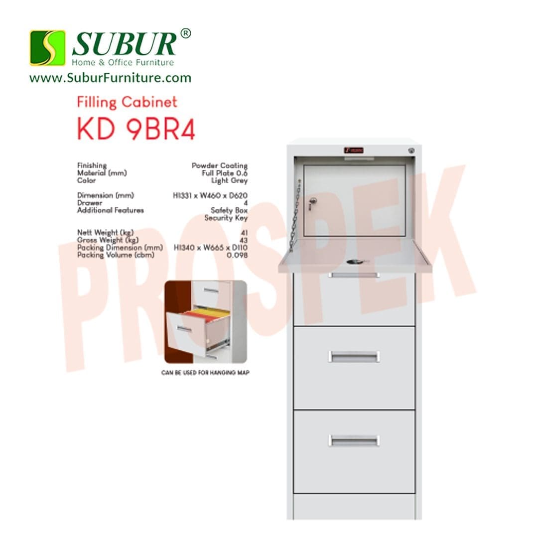 Filling Cabinet Prospek type KD 9BR4 | Subur Furniture Online Store