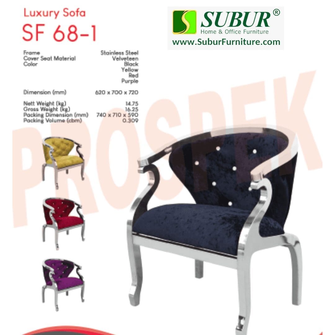 Sofa Kantor Prospek type Luxury Sofa SF 68-1 | Subur Furniture Online Store