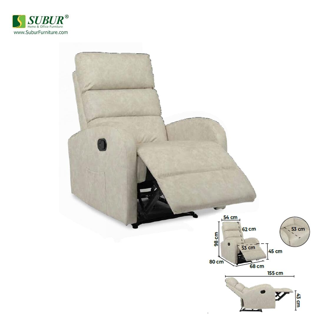 Sofa WLS Recliner type Deluxe tahan lama san awet.